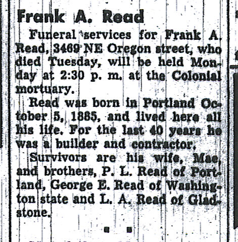 Frank Read 1885-1950 « Alameda Old House History